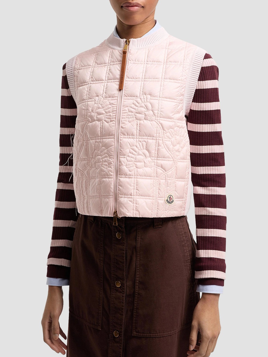 MONCLER puffer vest in cotton